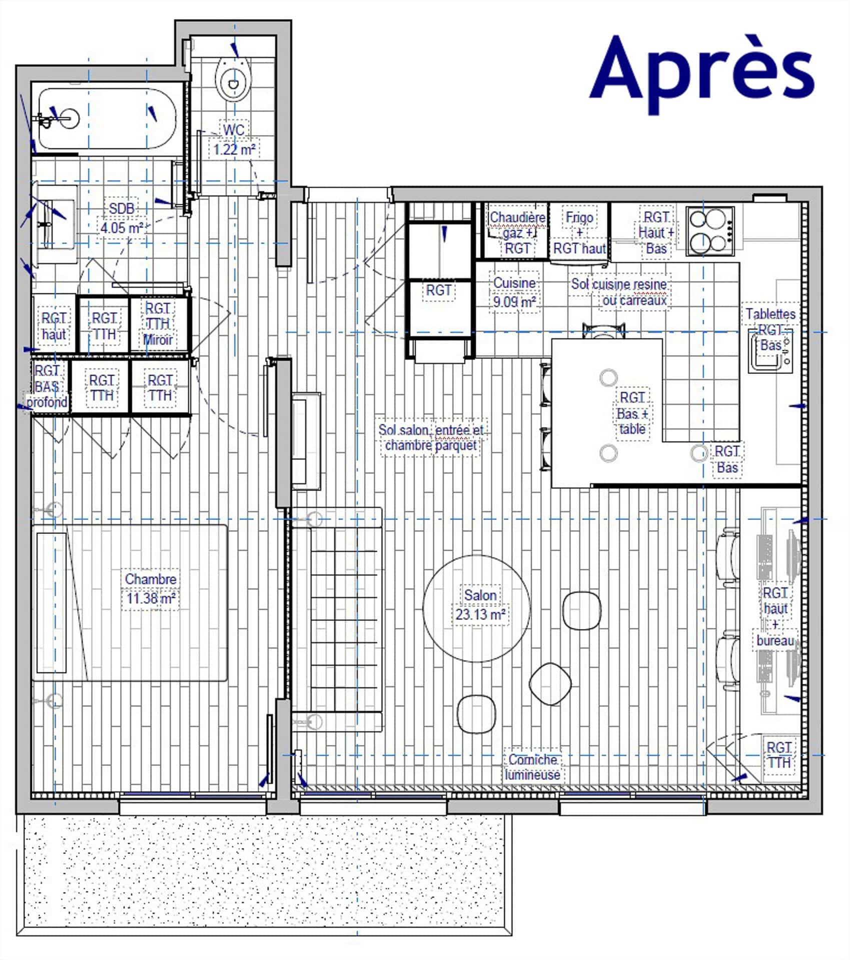 Plan architecte d'intérieur - L'Agence BLEU, Nos réalisations